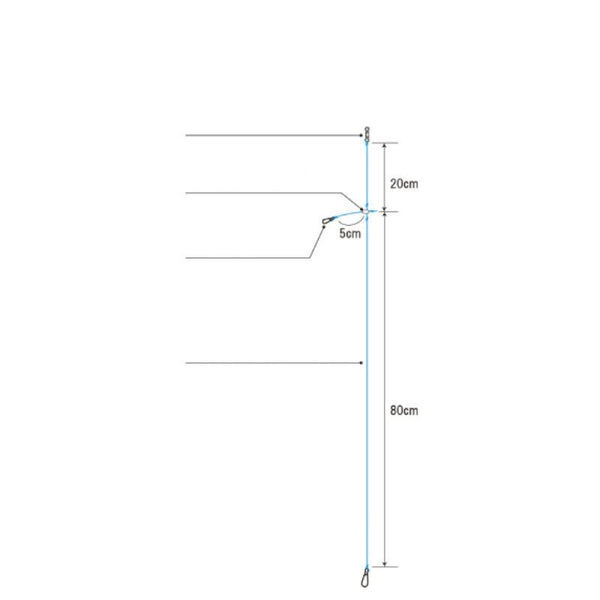 DUEL Squid Jig Leader Rigs - 2 Sets