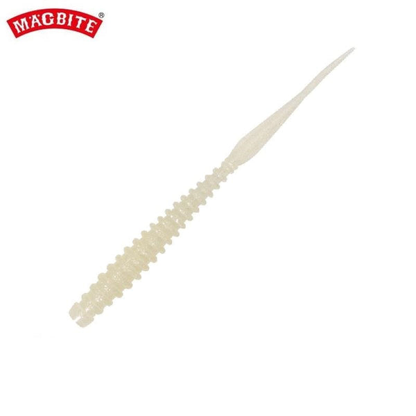 MAGBITE Booty Boost Ajing Soft Plastics 3" - Pearl White Glow | Tackle ...