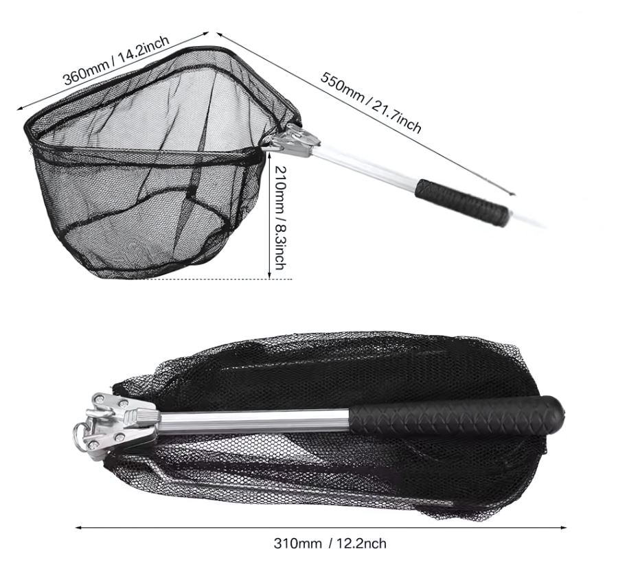 Foldable Alloy Fishing / Live Bait Net - 55cm | Tackle Online Australia