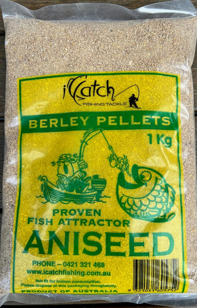 ICATCH Burley Aniseed Crush Burley ISO fishing berley Crush 1kg Bag ...