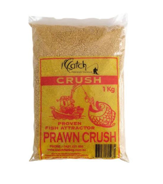 ICATCH Burley Yellow Prawn Crush ISO fishing berley Crush 1kg Bag ...