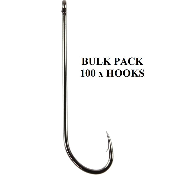 TOA Bulk Long Shank Fishing Hooks - 100 Hook Pack | Tackle Online Australia