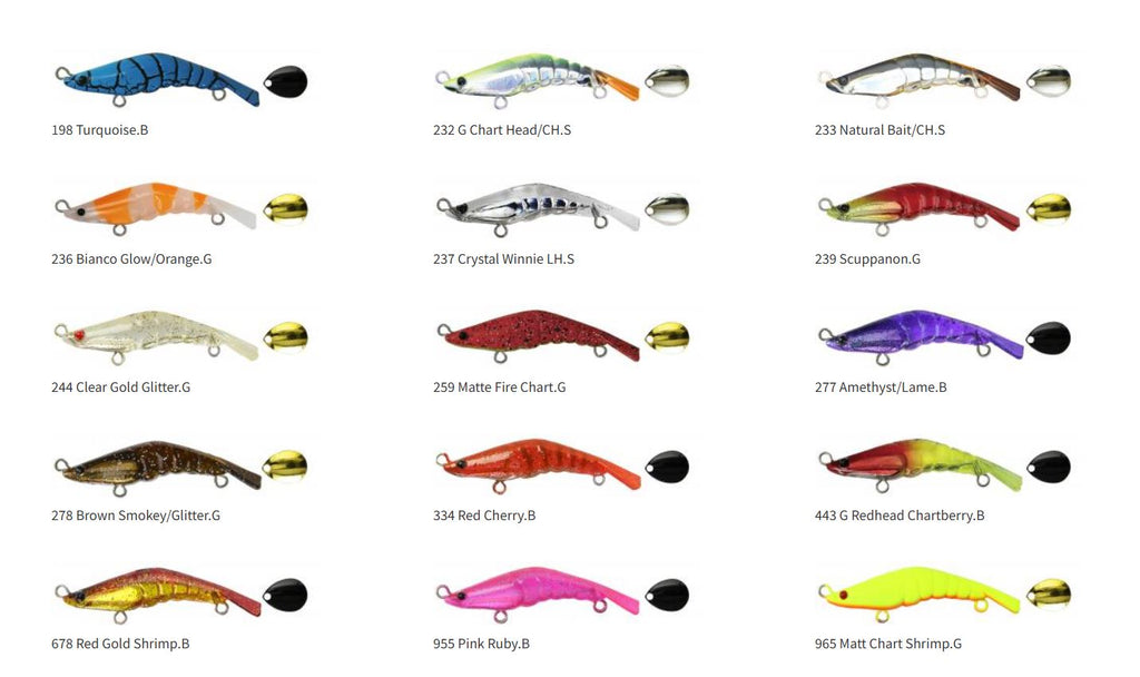 ZIPBAITS ZBL Zoea 49s Blade Prawn Lures - Zipbaits ZBL Zoea Prawn Lures JDM
